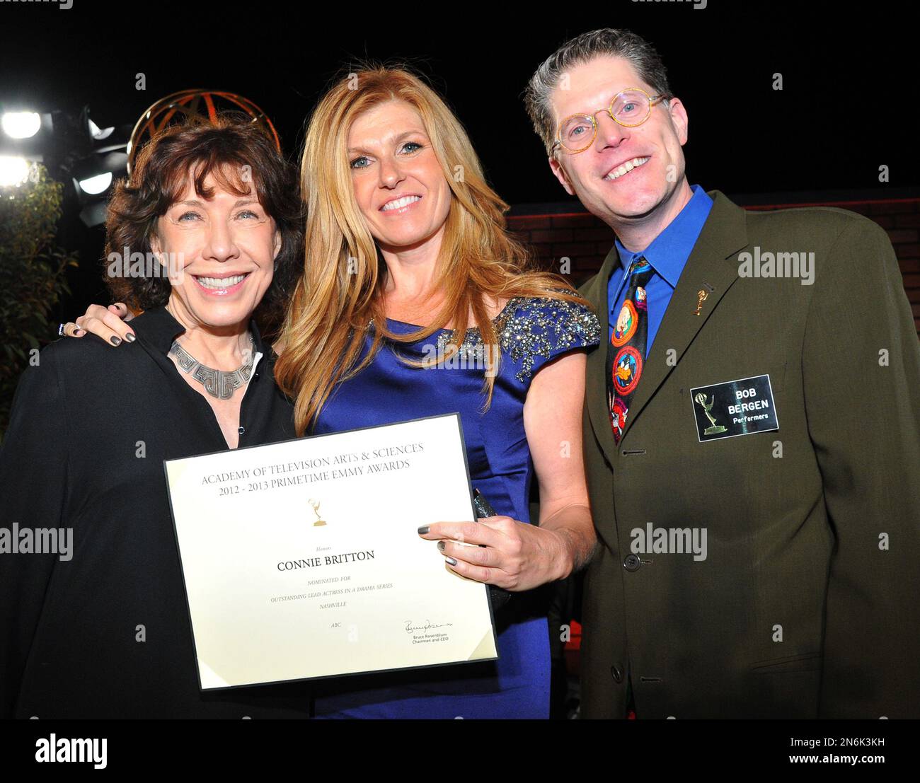 EXCLUSIVE - From left, Lily Tomlin, nominee Connie Britton and Bob ...