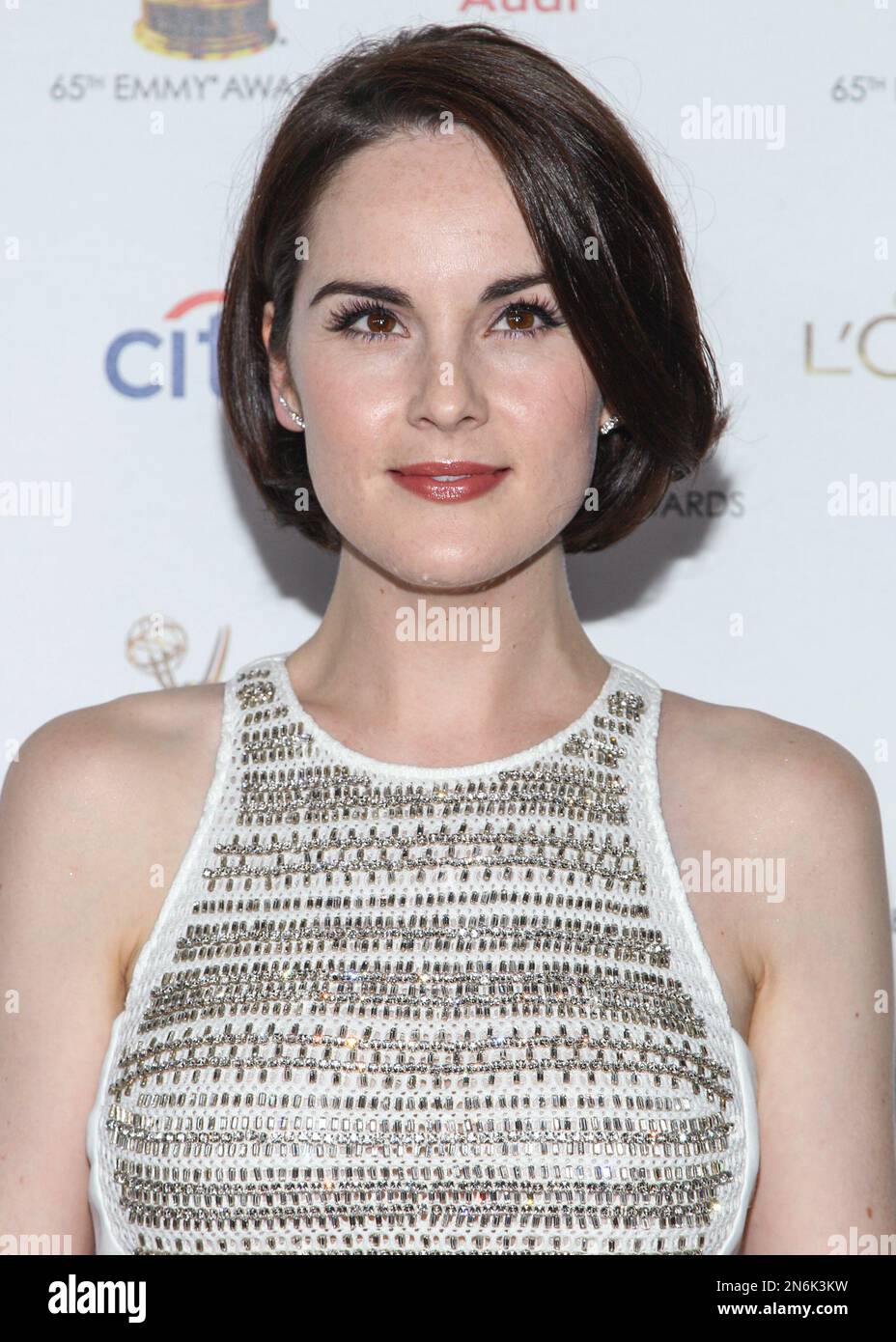 Actress Michelle Dockery arrives at the 65th Primetime Emmy Awards ...