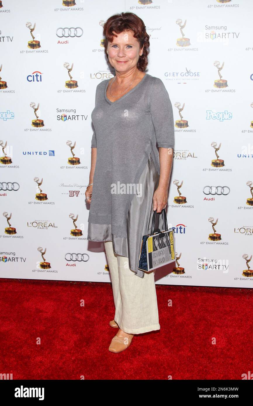 Actress Imelda Staunton arrives at the 65th Primetime Emmy Awards ...