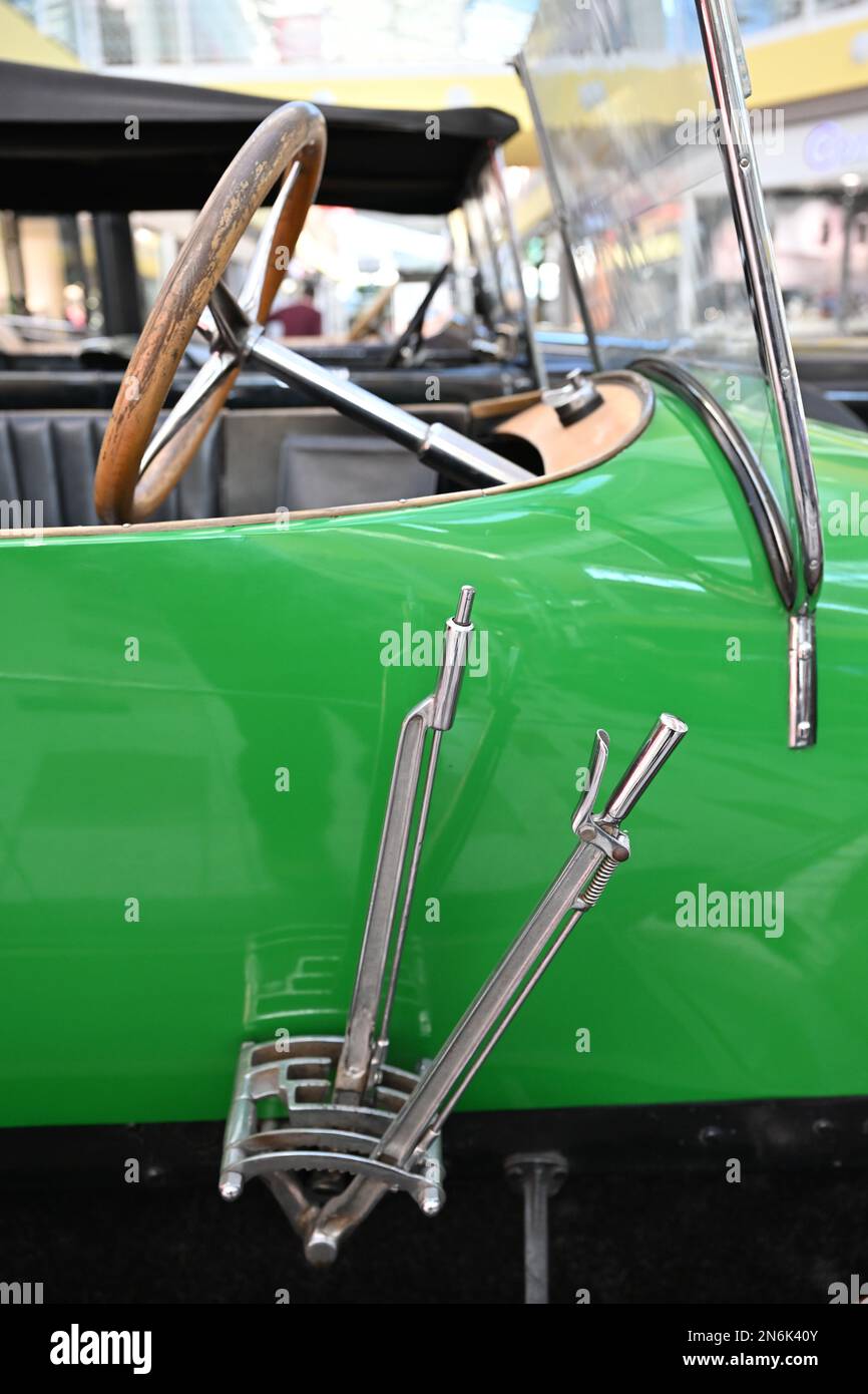 Modrice, Czech Republic. 09th Feb, 2023. Exhibition of veteran cars in ...