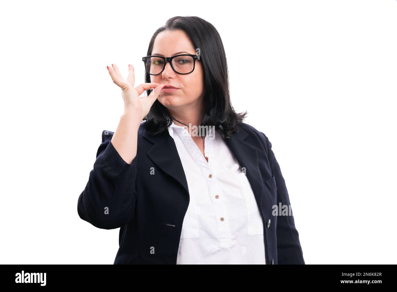 Woman mouth kiss studio lips hi-res stock photography and images - Alamy