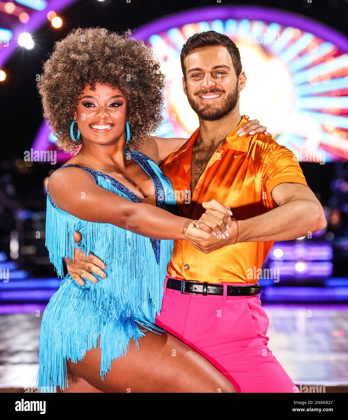 Fleur East and Vito Coppola seen taking part in the "Strictly Come ...