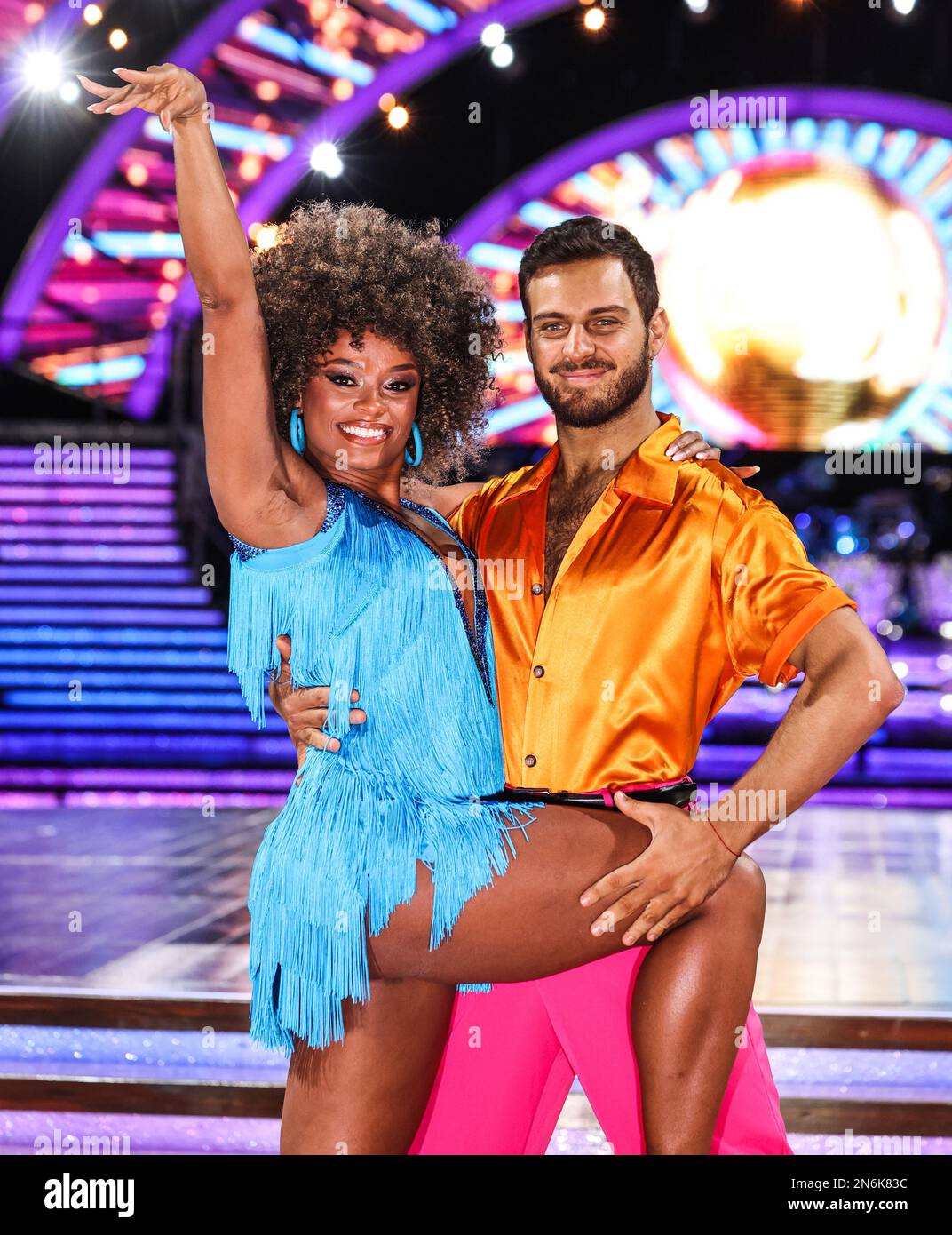 Fleur East and Vito Coppola seen taking part in the "Strictly Come ...