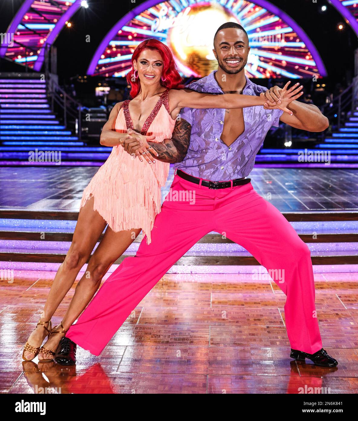 Dianne Buswell and Tyler West seen taking part in the "Strictly Come ...