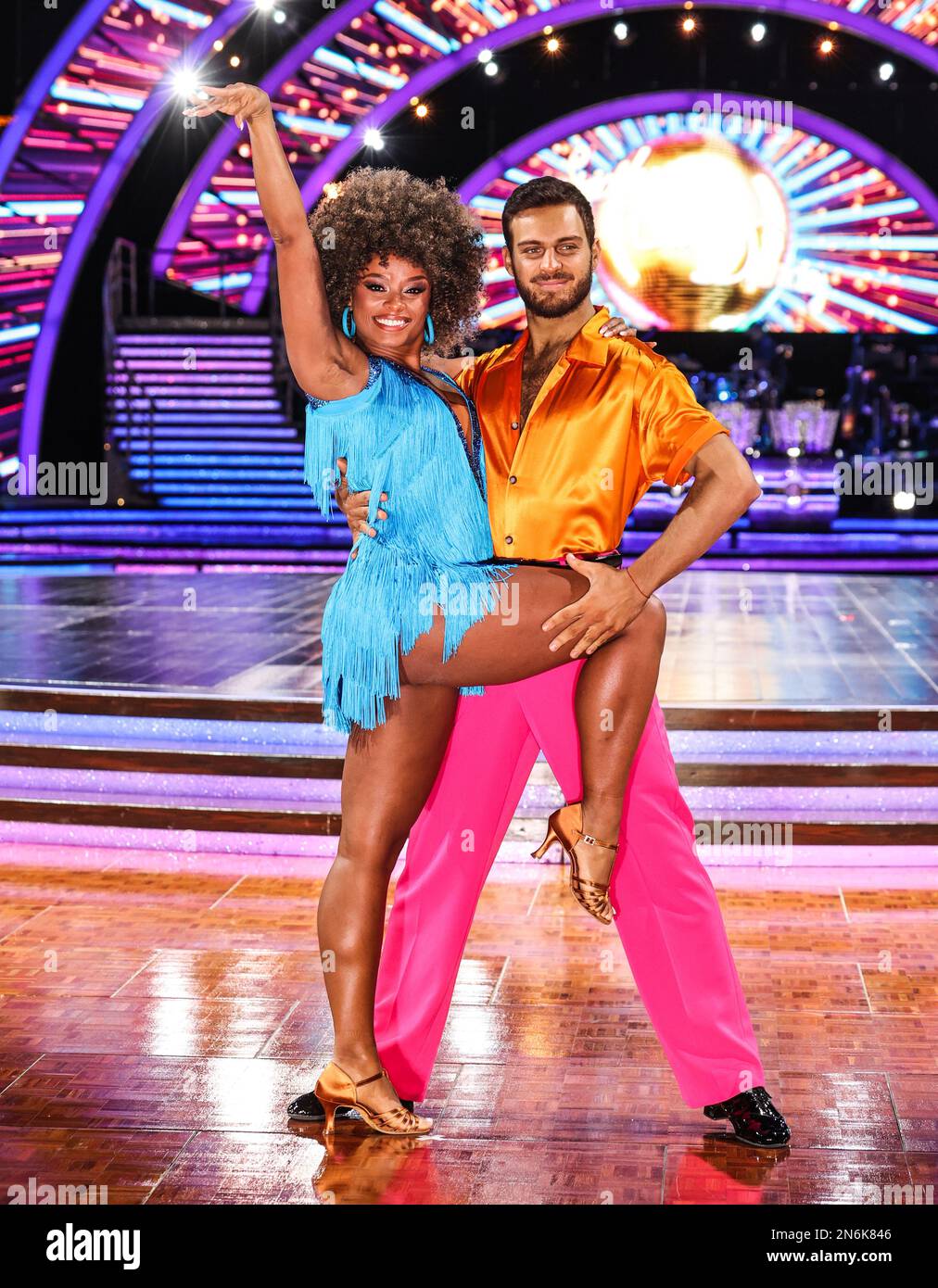 Fleur East and Vito Coppola seen taking part in the "Strictly Come ...