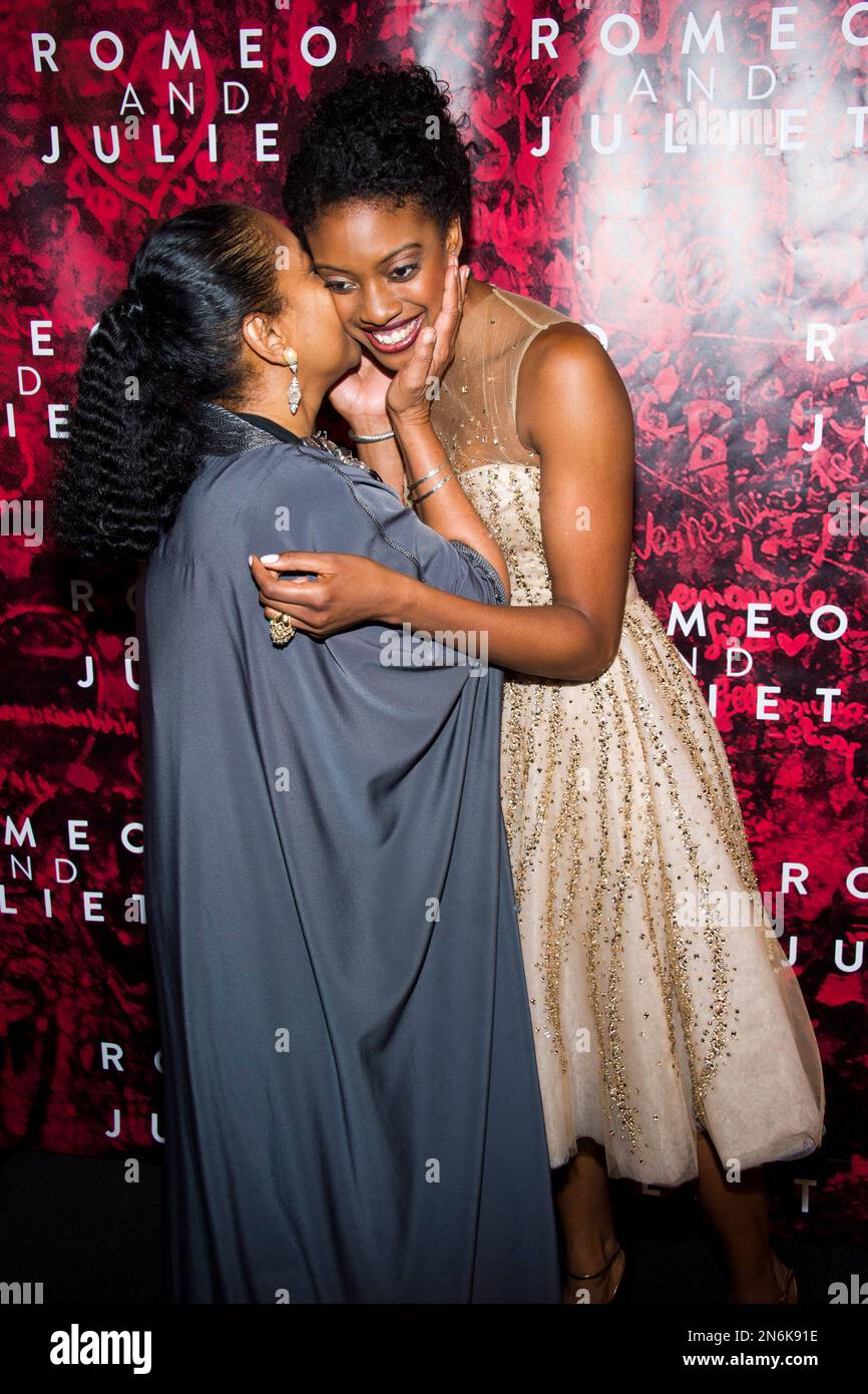 Condola Rashad and her mother Phylicia Rashad attend the after party ...