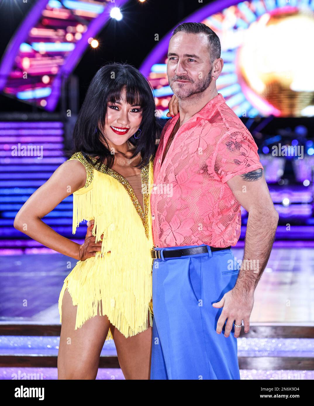Nancy Xu and Will Mellor seen taking part in the "Strictly Come Dancing ...