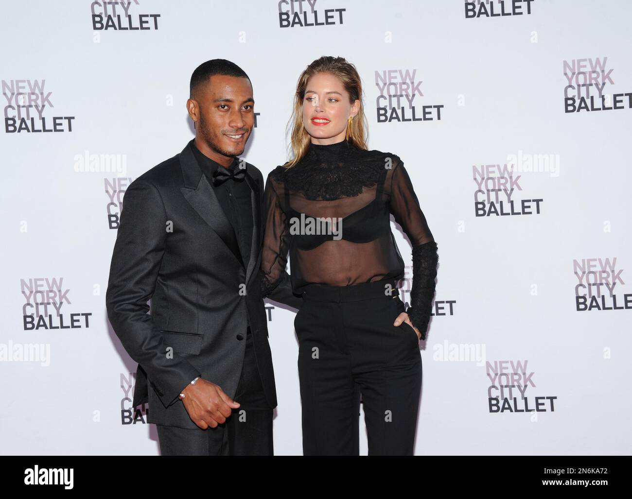 Model Doutzen Kroes and husband Sunnery James attend the New York City ...