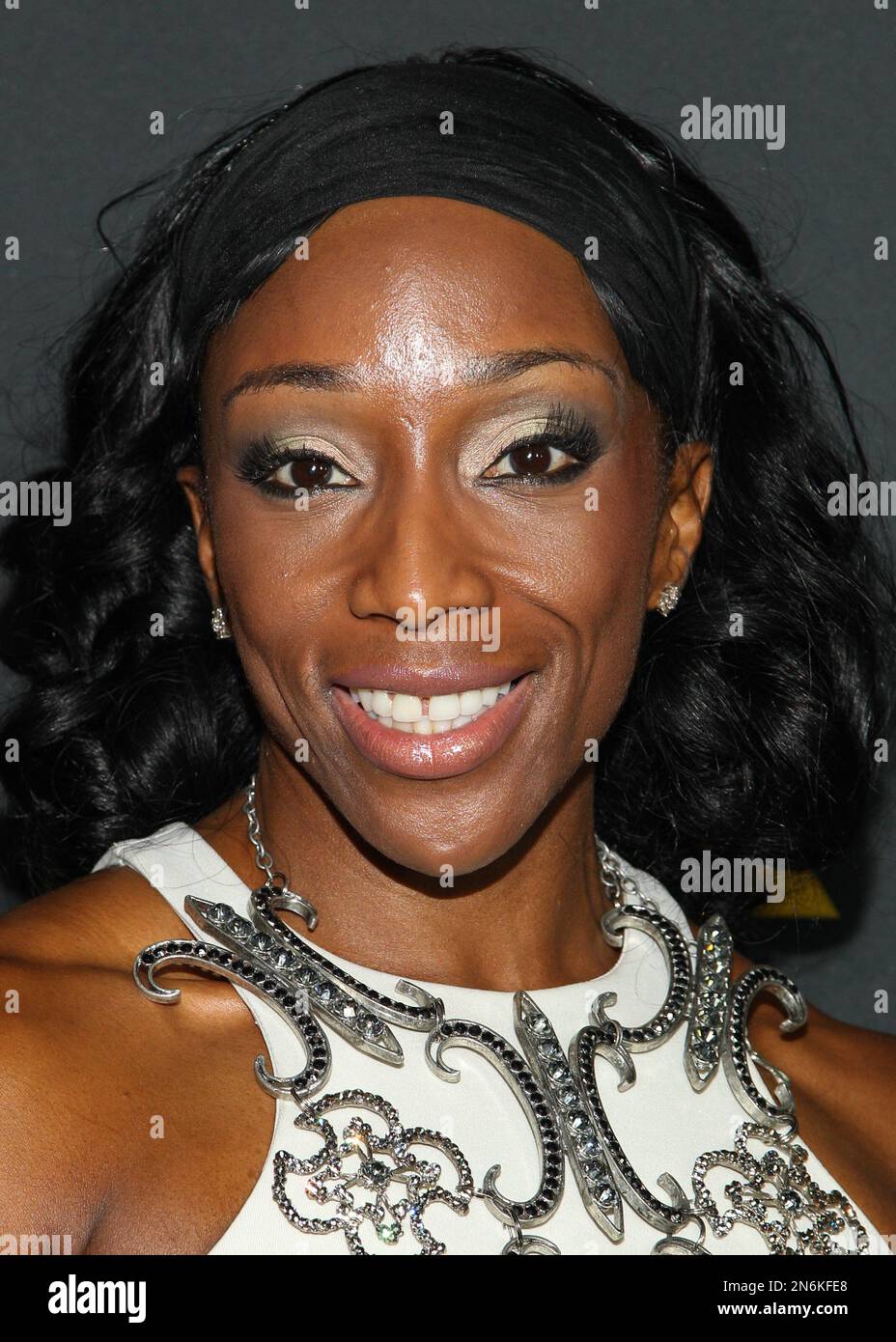 Bodybuilder Miss Bennett arrives at the premiere of "Generation Iron ...