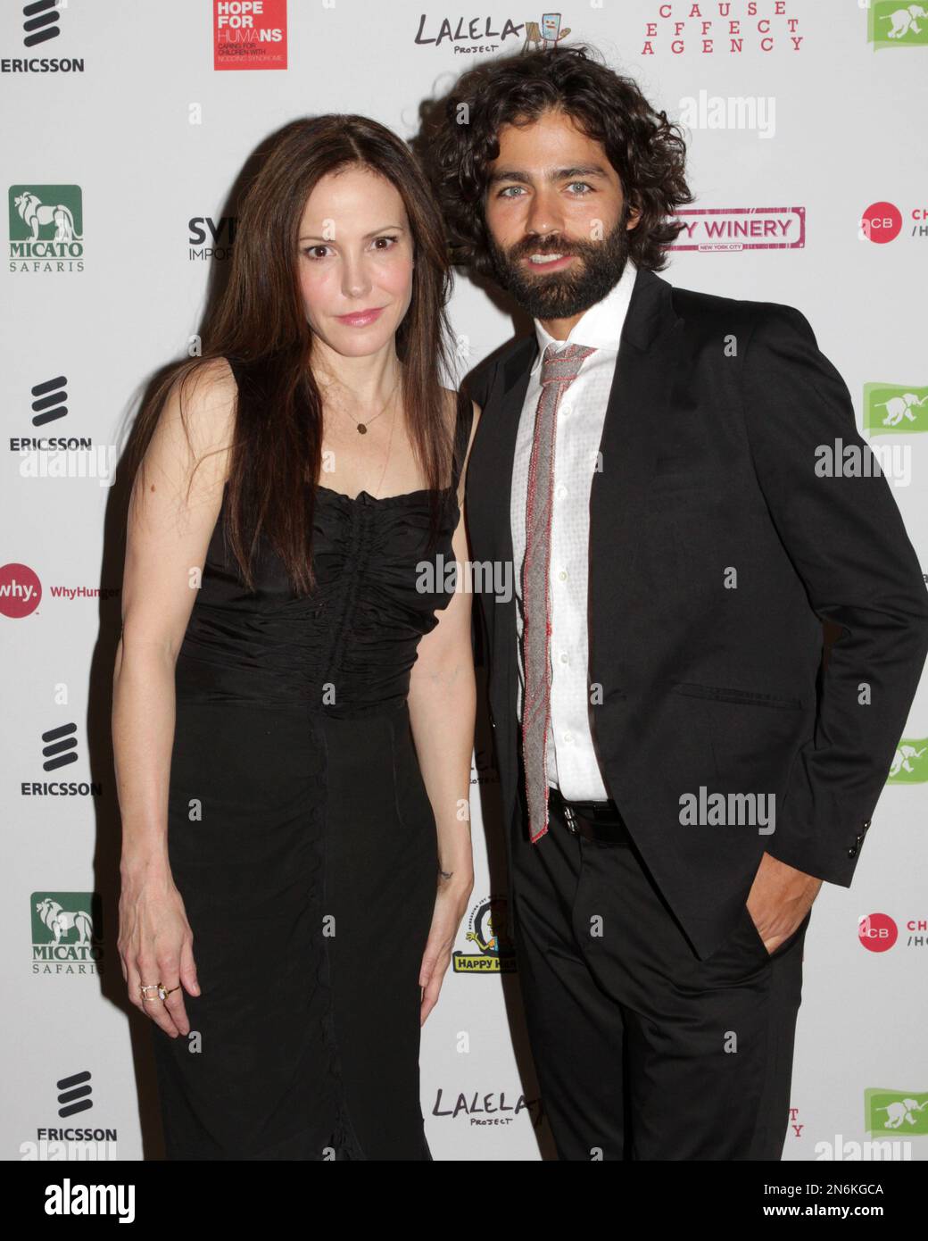 Mary-Louise Parker and Adrian Grenier attend the Hope North Gala, on ...