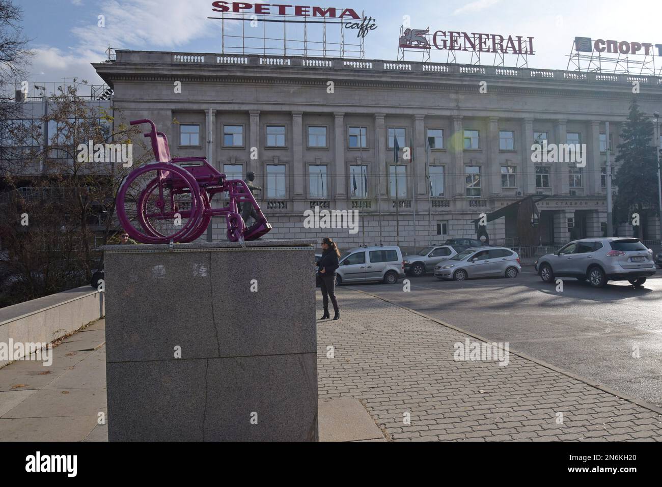 Wheelchair sculptures hi-res stock photography and images - Alamy