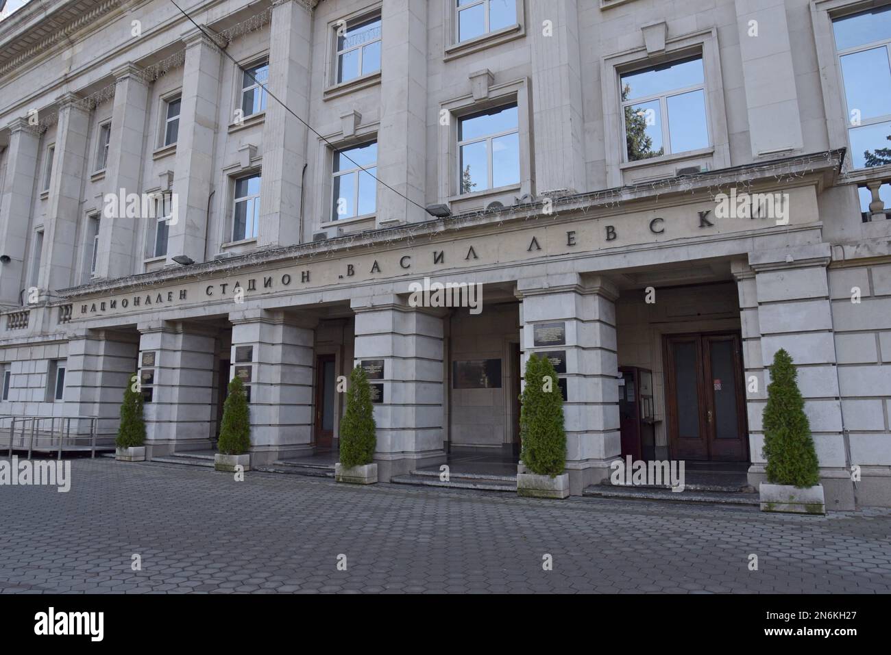 Main engrance to the Vasil Levski National Stadium, Sofia, Bulgaria ...