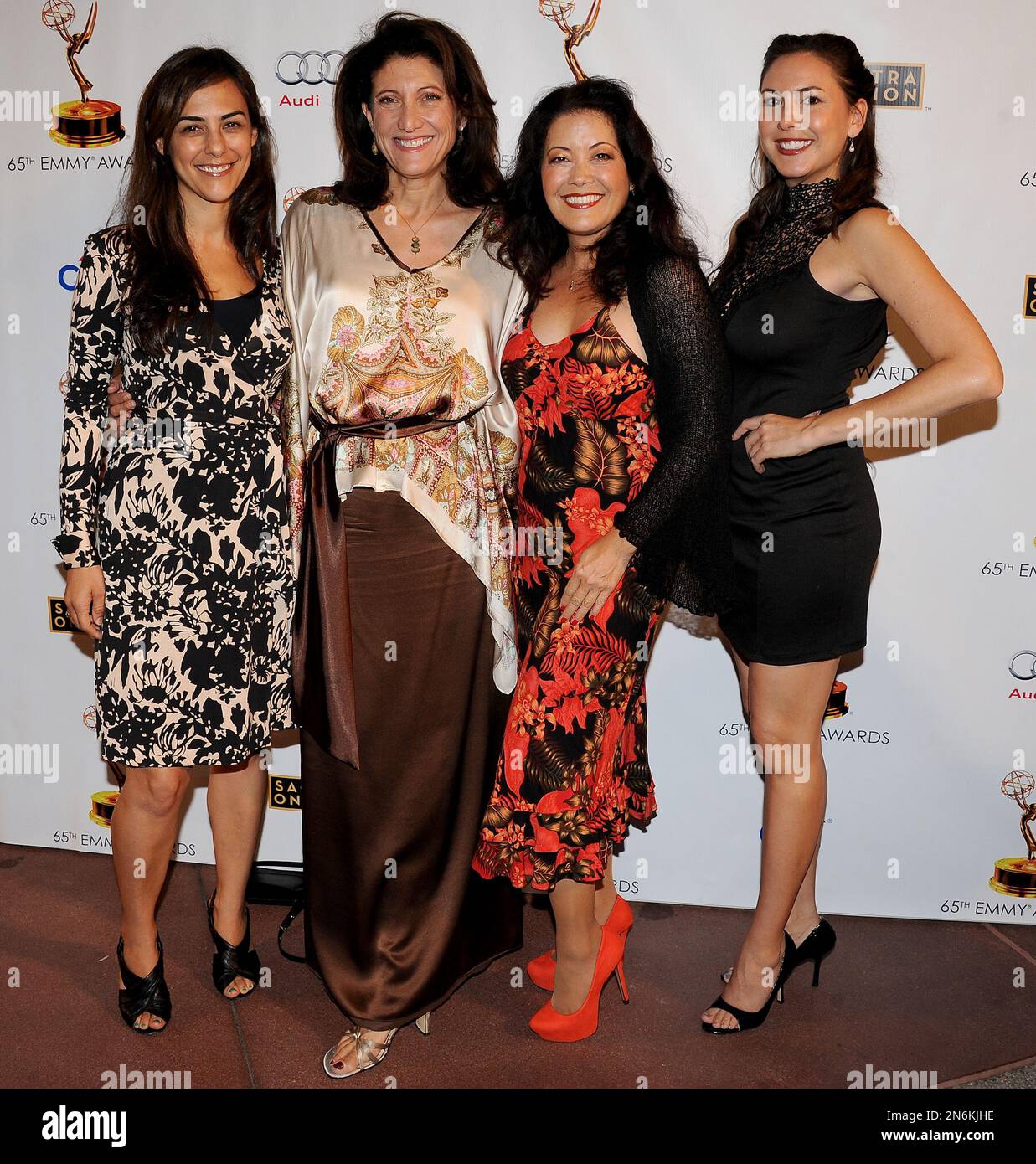 From left, Elena Finney, Amy Aquino, Ren Henami and DeLanna Studi ...