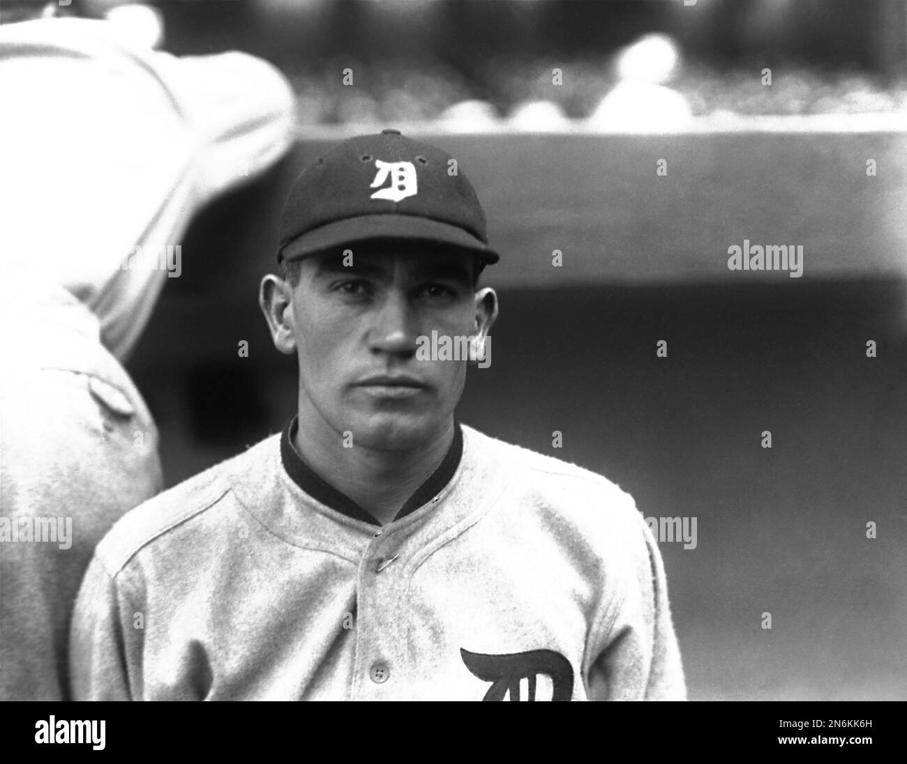 Catcher Charles Lawrence "Larry" Woodall of the Detroit Tigers shown ...