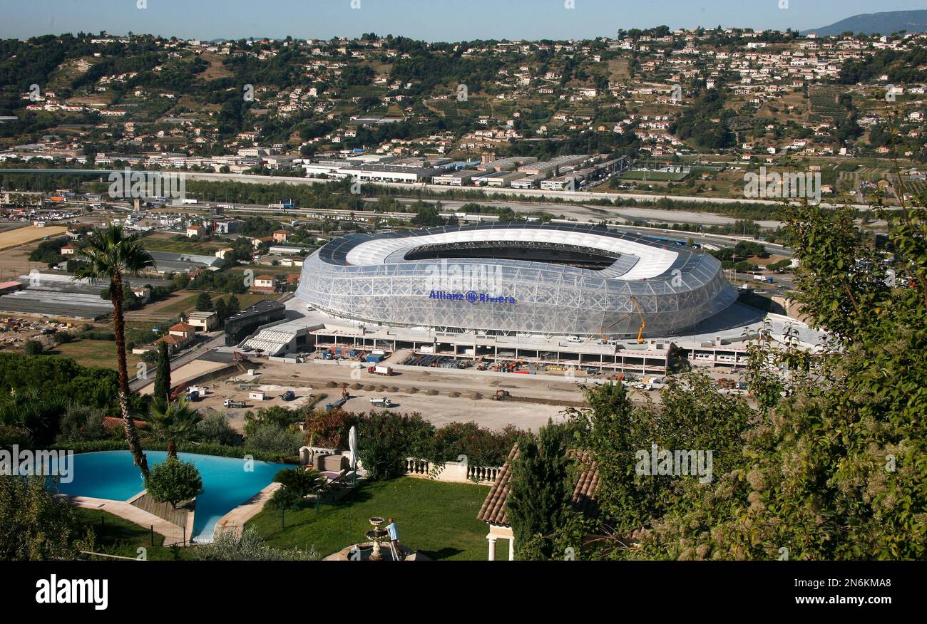 View of the new stadium Allianz Riviera of Nice, Wednesday, Sept. 18 ...