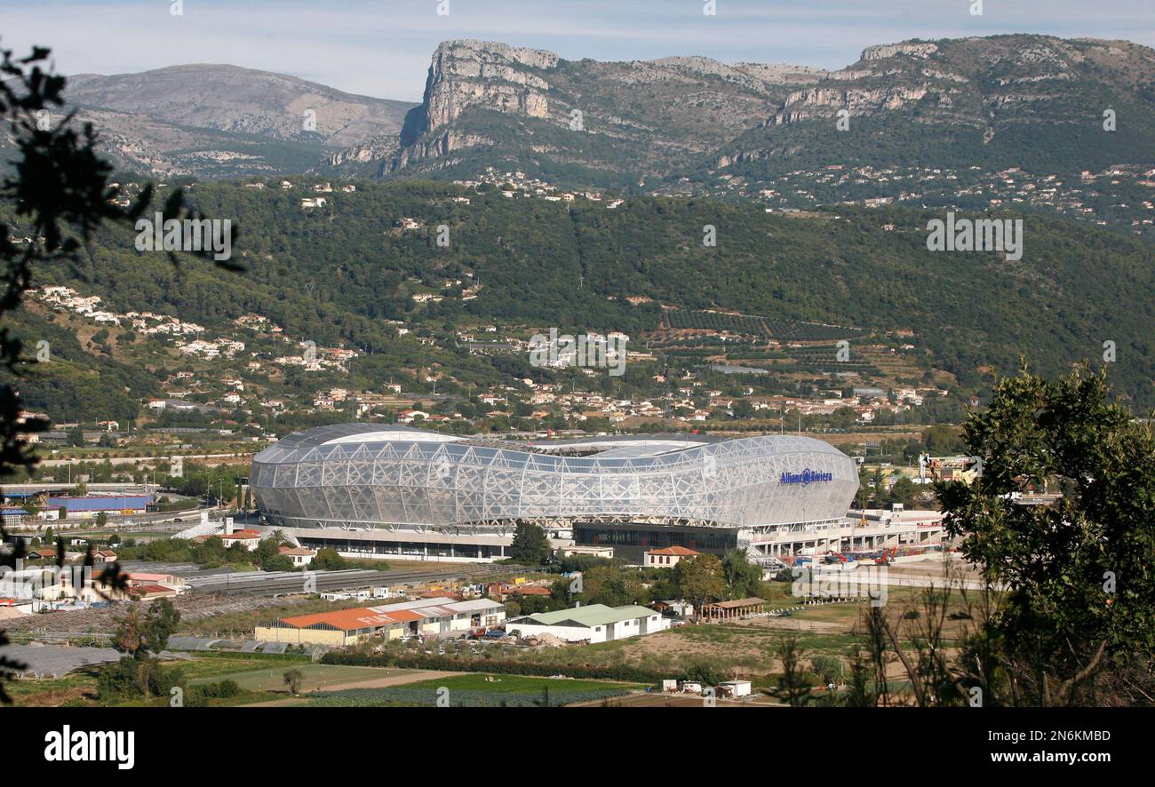View of the new stadium Allianz Riviera of Nice, Wednesday, Sept. 18 ...