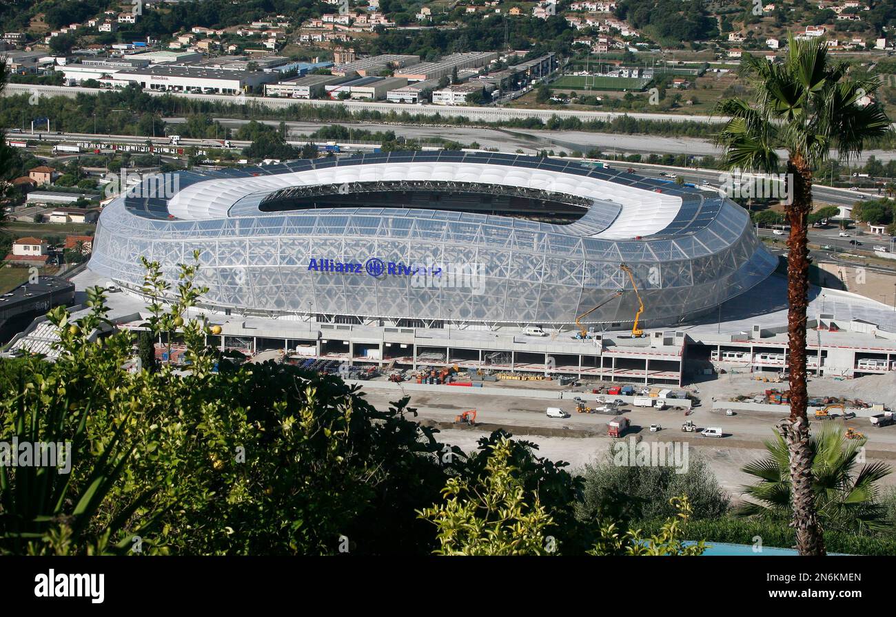 A view of the new stadium Allianz Riviera of Nice, Wednesday, Sept. 18 ...