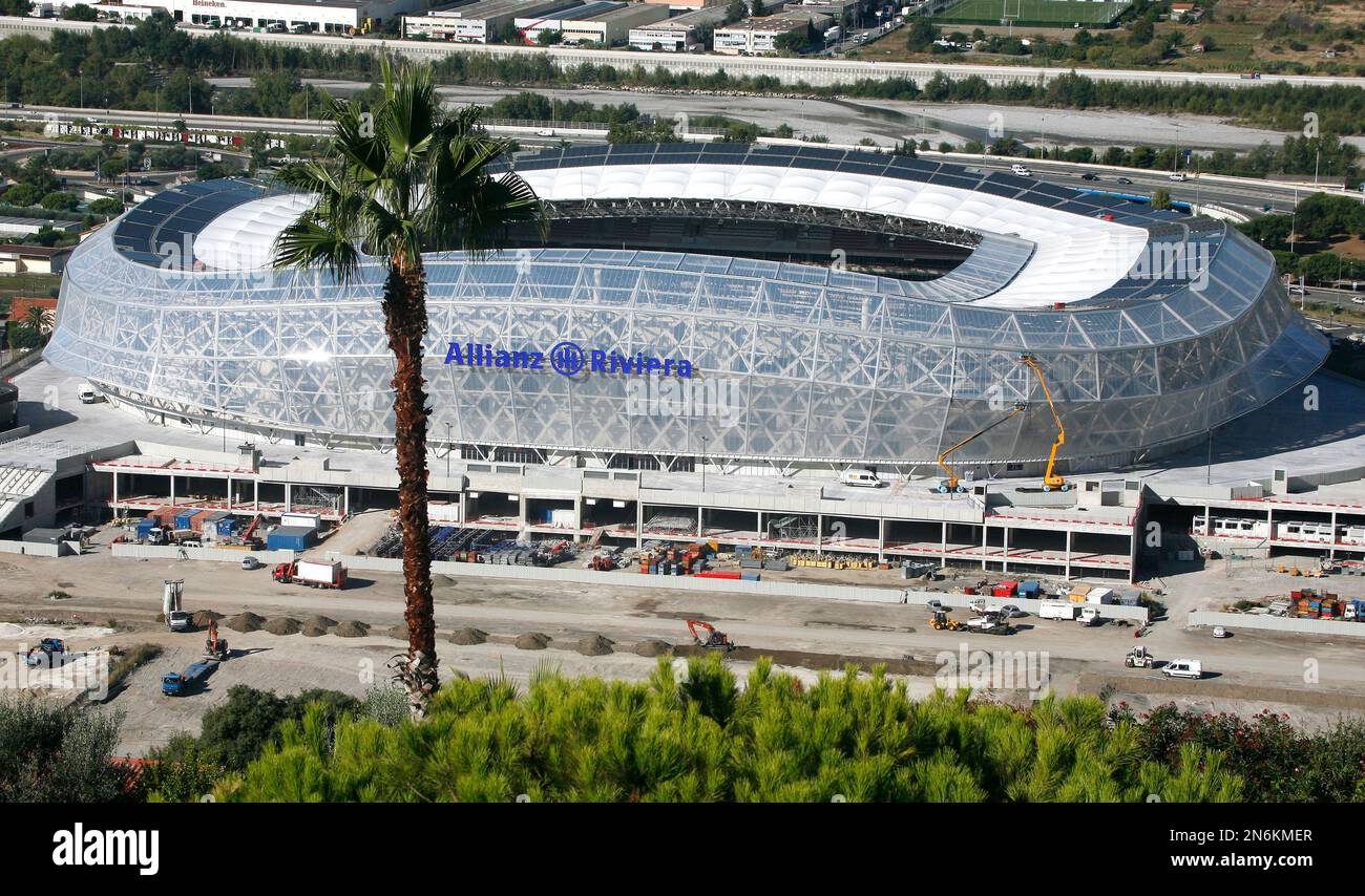 View of the new stadium Allianz Riviera of Nice, Wednesday, Sept. 18 ...