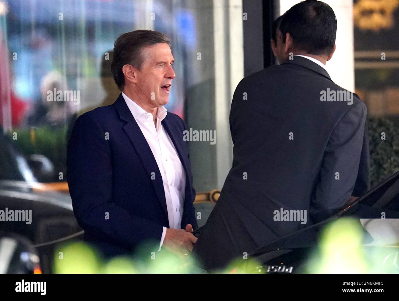 Aston Villa Chief Executive Christian Purslow (left) arrives at the ...
