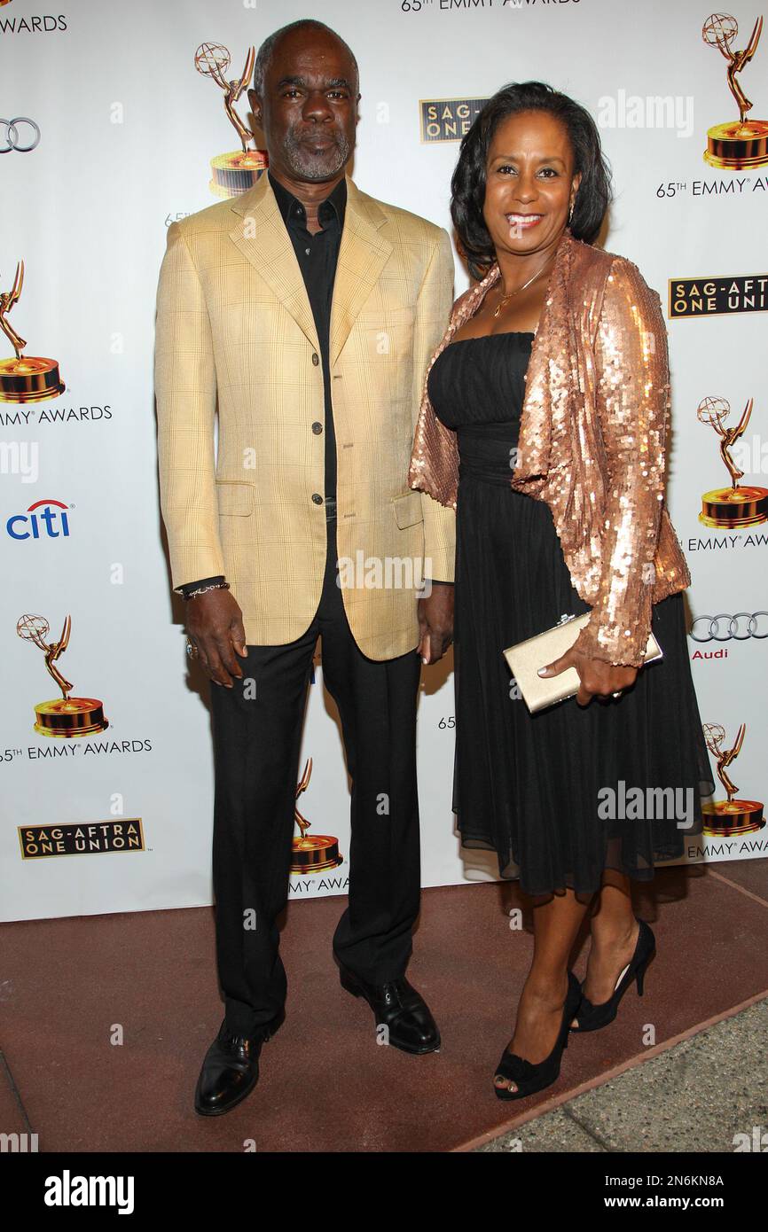 Actor Glynn Turman and wife Jo-Ann Allen arrive at the 65th Emmy Awards ...