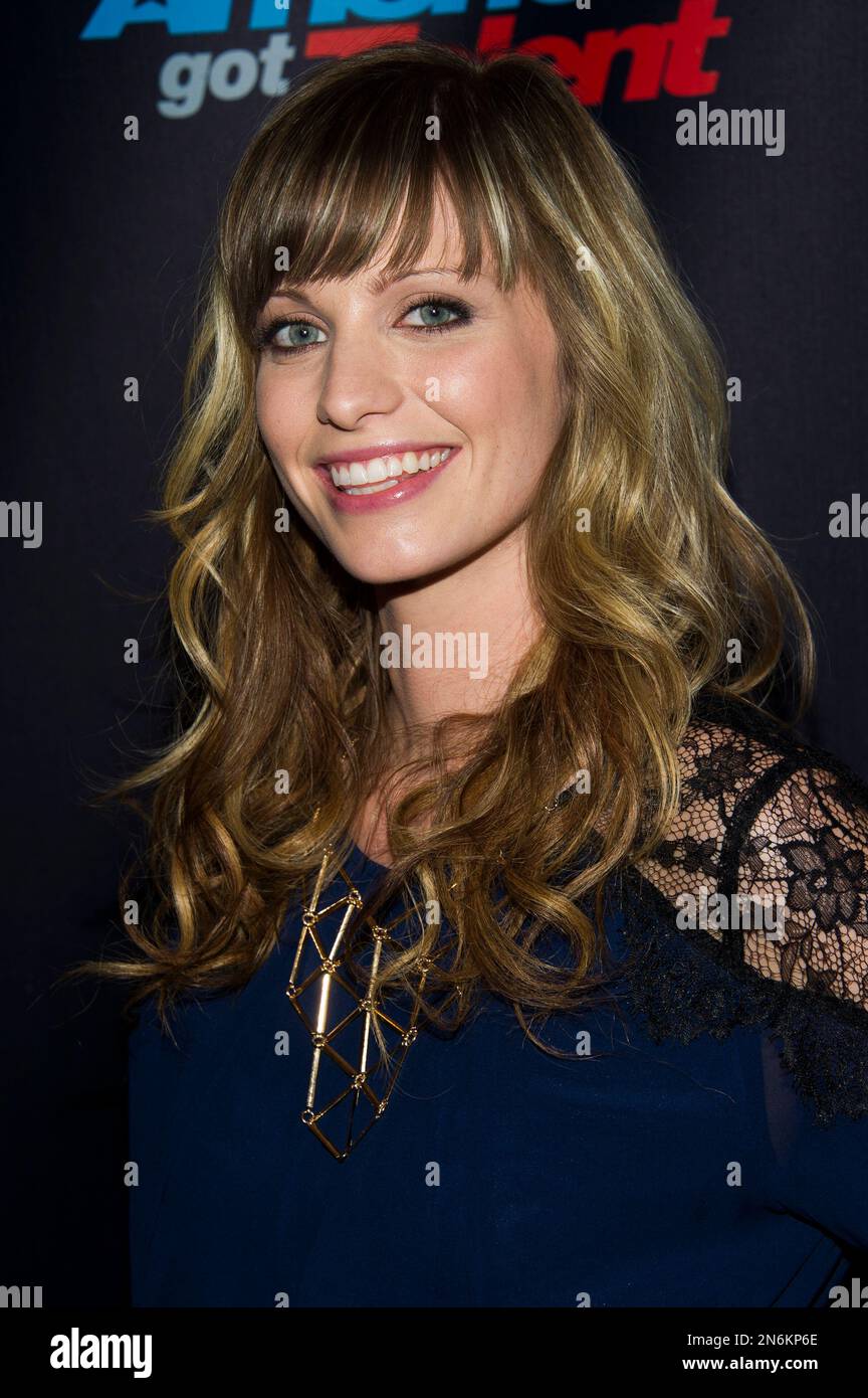 Singer Cami Bradley walks the pre-show red carpet for "America's Got ...