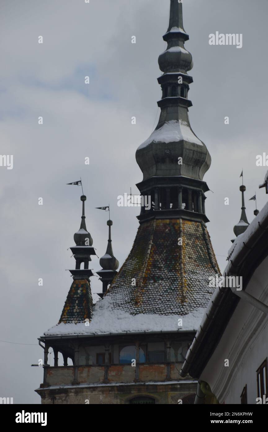 Turnul cu Ceas in Sighisoara, Romania Stock Photo - Alamy