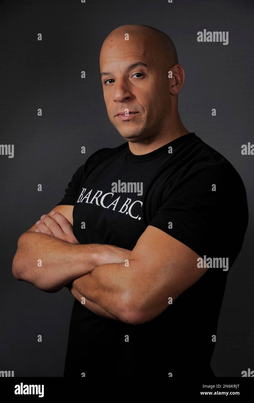 Actor Vin Diesel poses for a portrait at NBC Universal on Tuesday, Aug ...