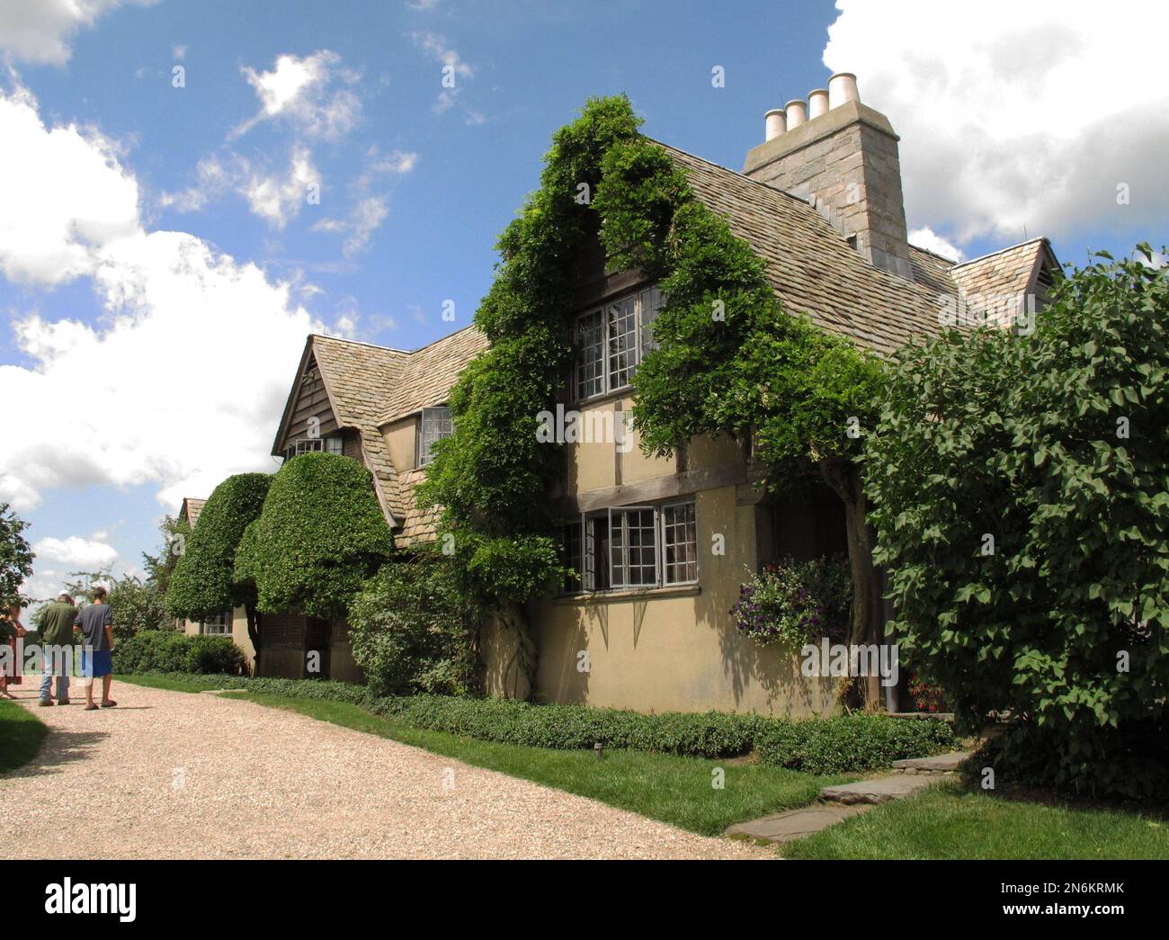 This Aug. 10, 2013 photo shows the main entrance to Topsmead, an 1920s ...
