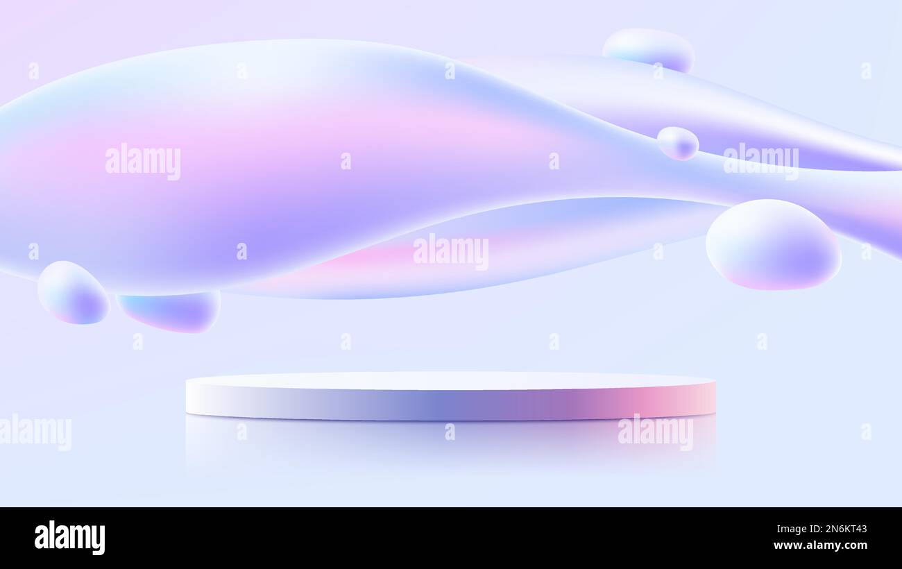 Blue soft liquid bubble Stock Vector Images - Alamy