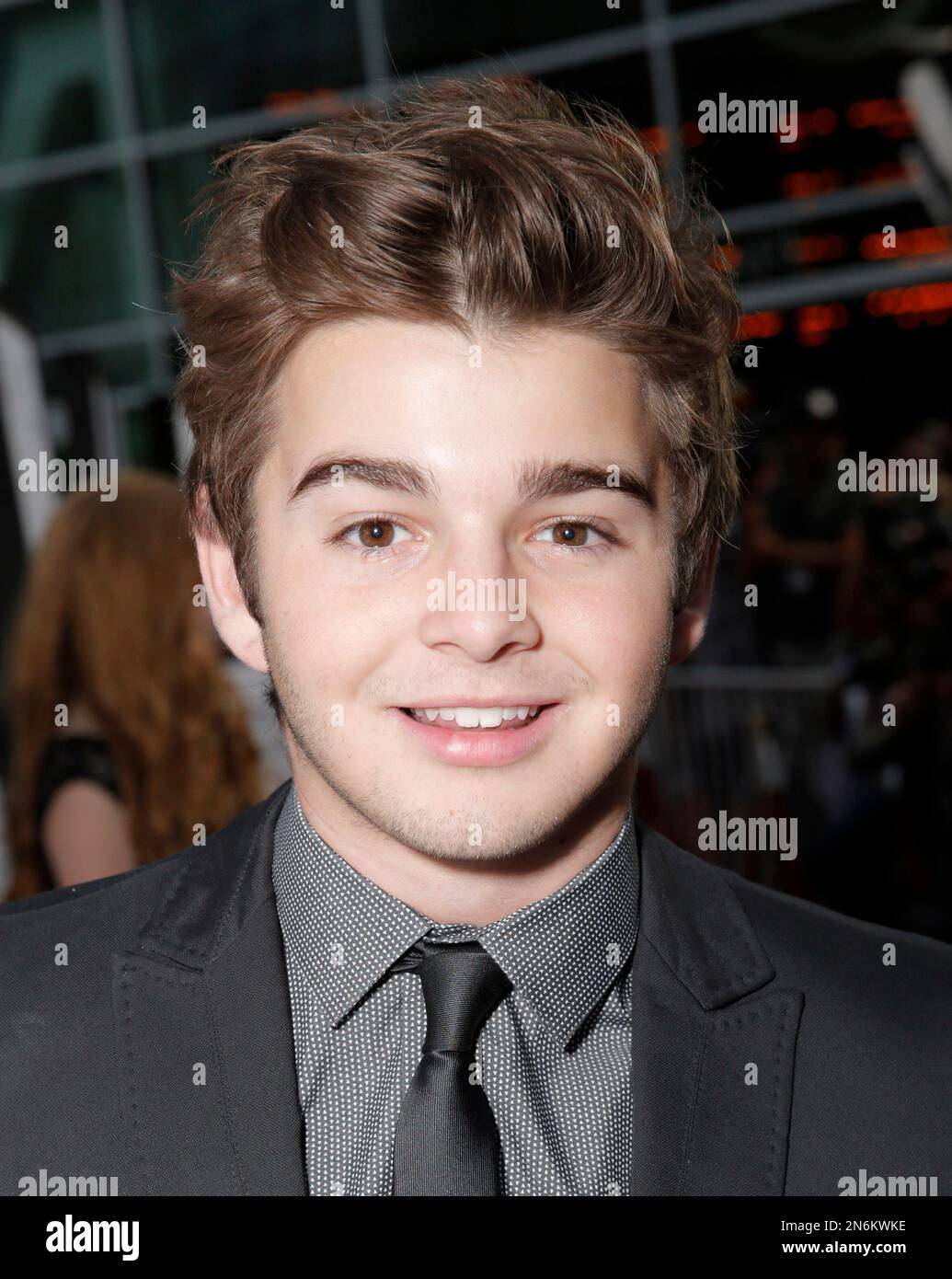 Jack Griffo arrives on the red carpet at the Los Angeles Premiere of ...