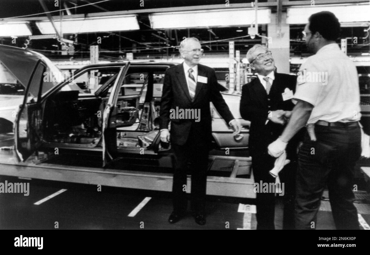 FILE - In this April 4, 1985 file photo, General Motors Chairman Roger ...
