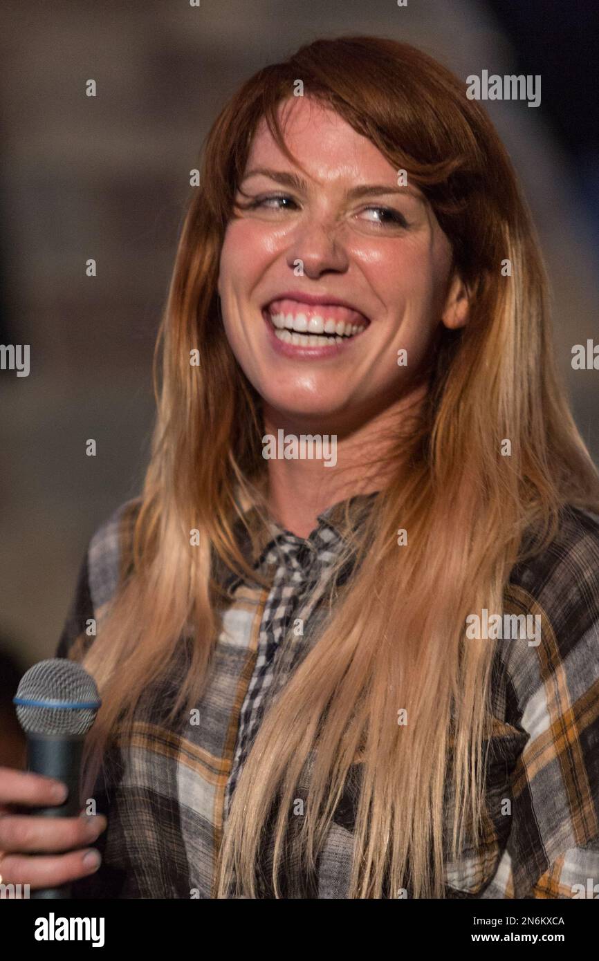 Hannah Hooper of Grouplove performs at the Alt 98.7 Penthouse in the ...