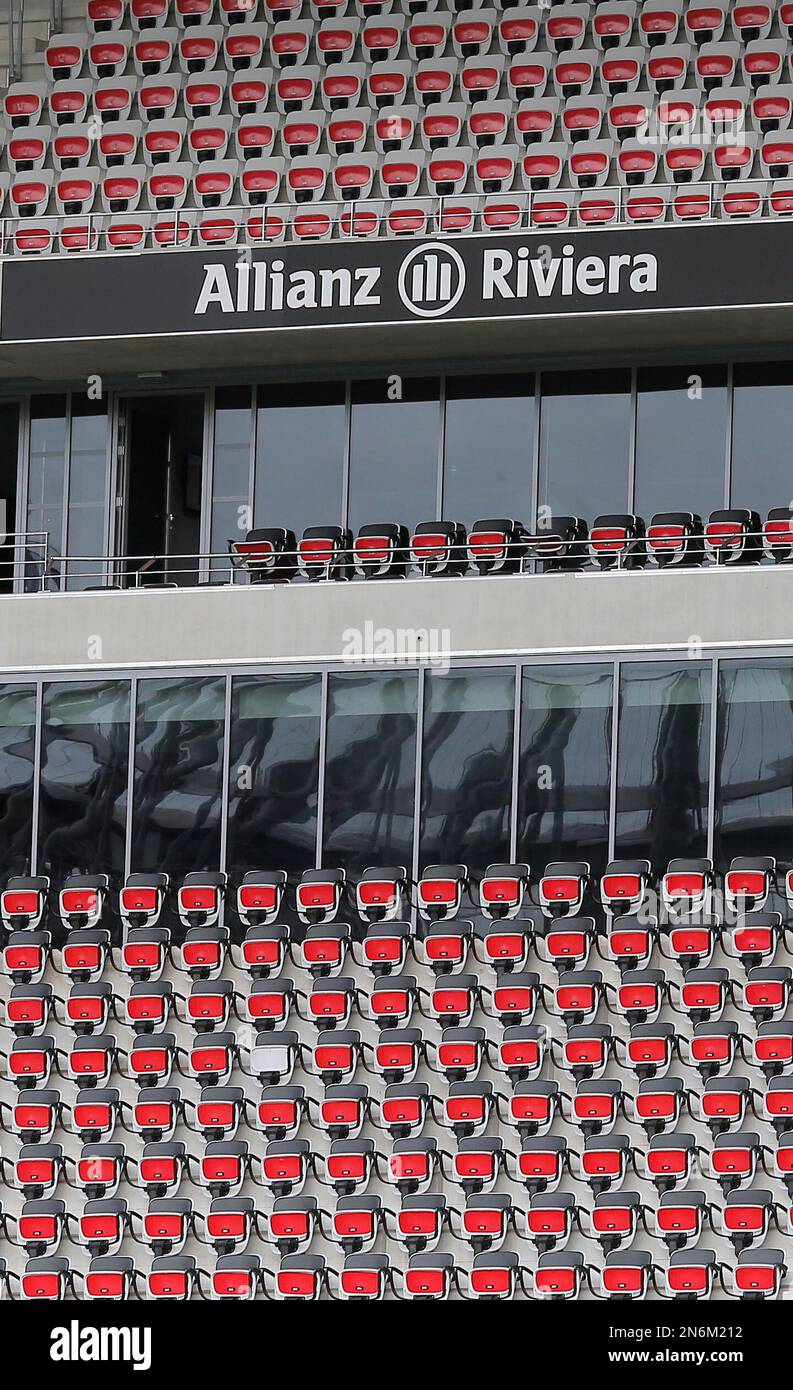 View of the new stadium Allianz Riviera of Nice , Monday, Sept. 18 ...