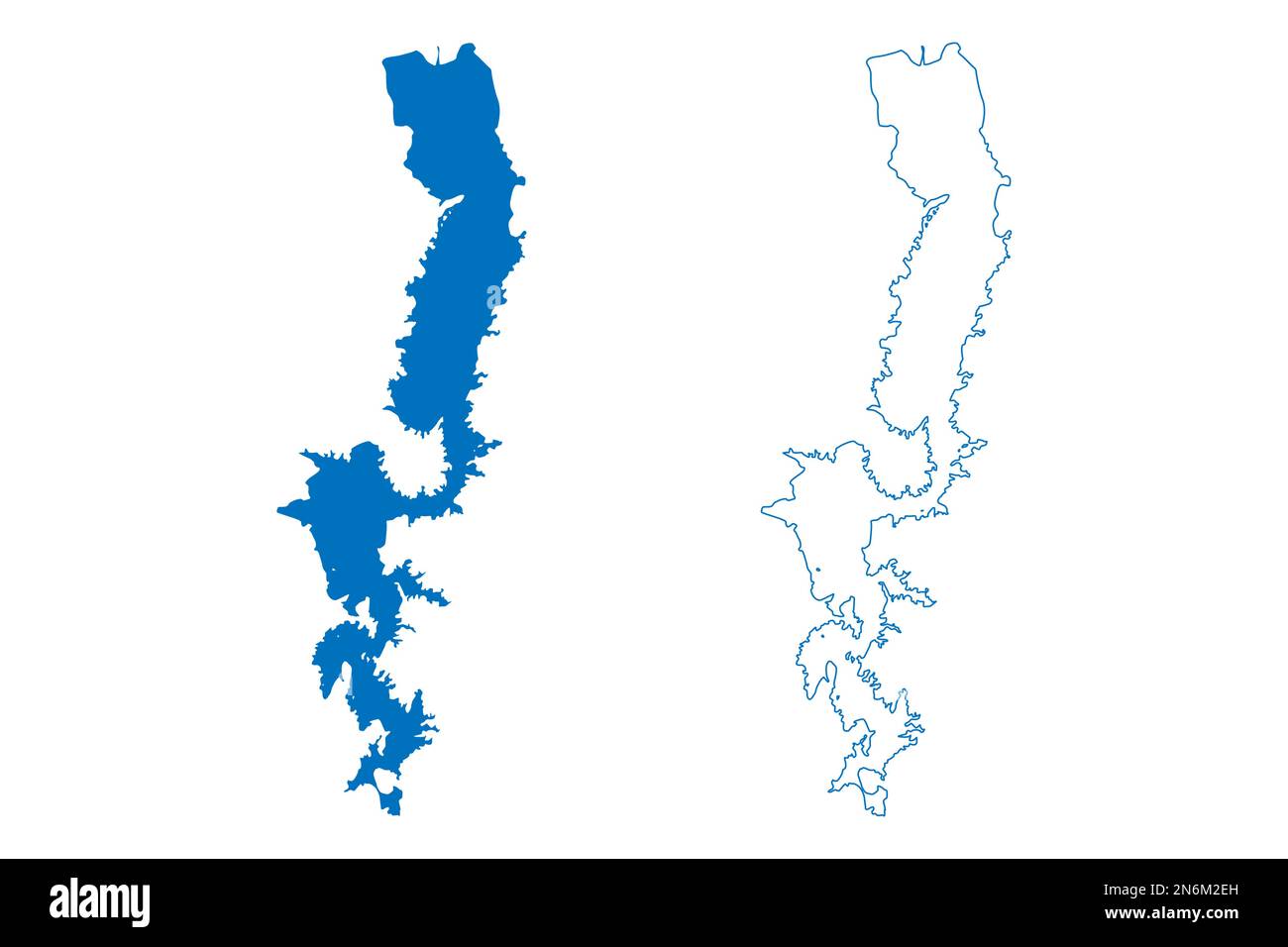 Elephant butte lake Stock Vector Images - Alamy