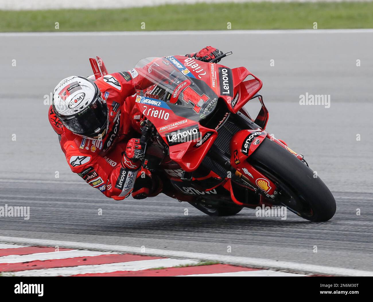 Italian rider Francesco Bagnaia of Ducati Lenovo Team in action during ...