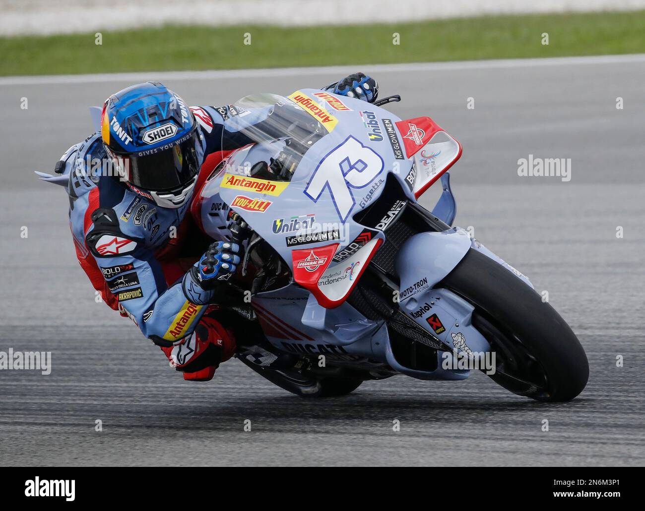 Spanish rider Alex Marquez of Gresini Racing MotoGP in action during ...