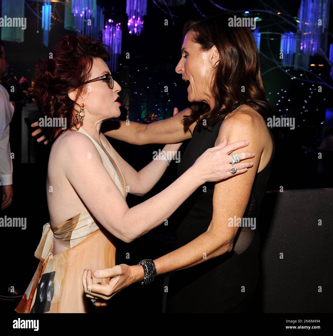 From left, Megan Mullally and Molly Shannon attend the Governors Ball ...
