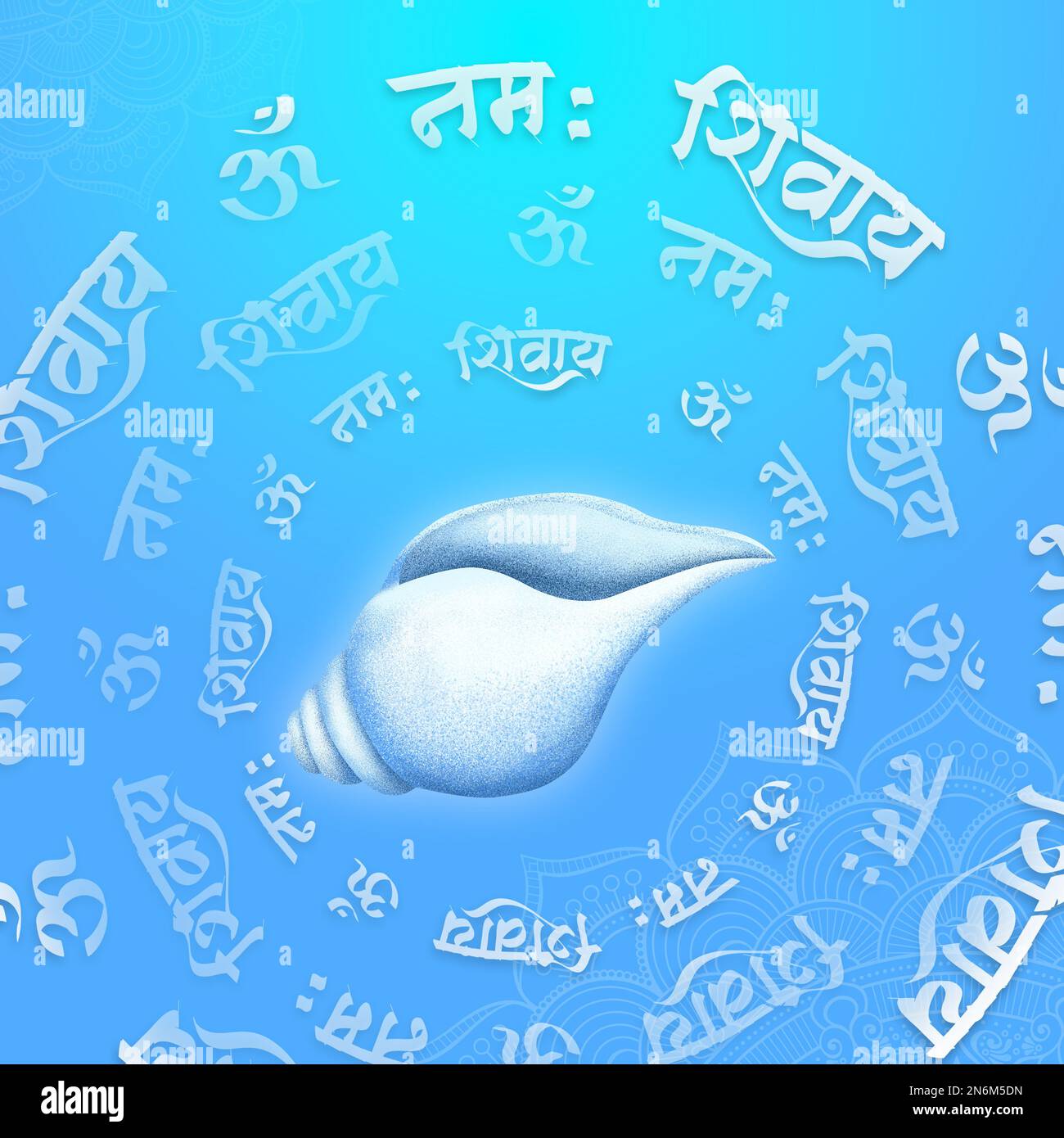 Maha Shivratri Vector wish post with Blue Background Stock Photo - Alamy