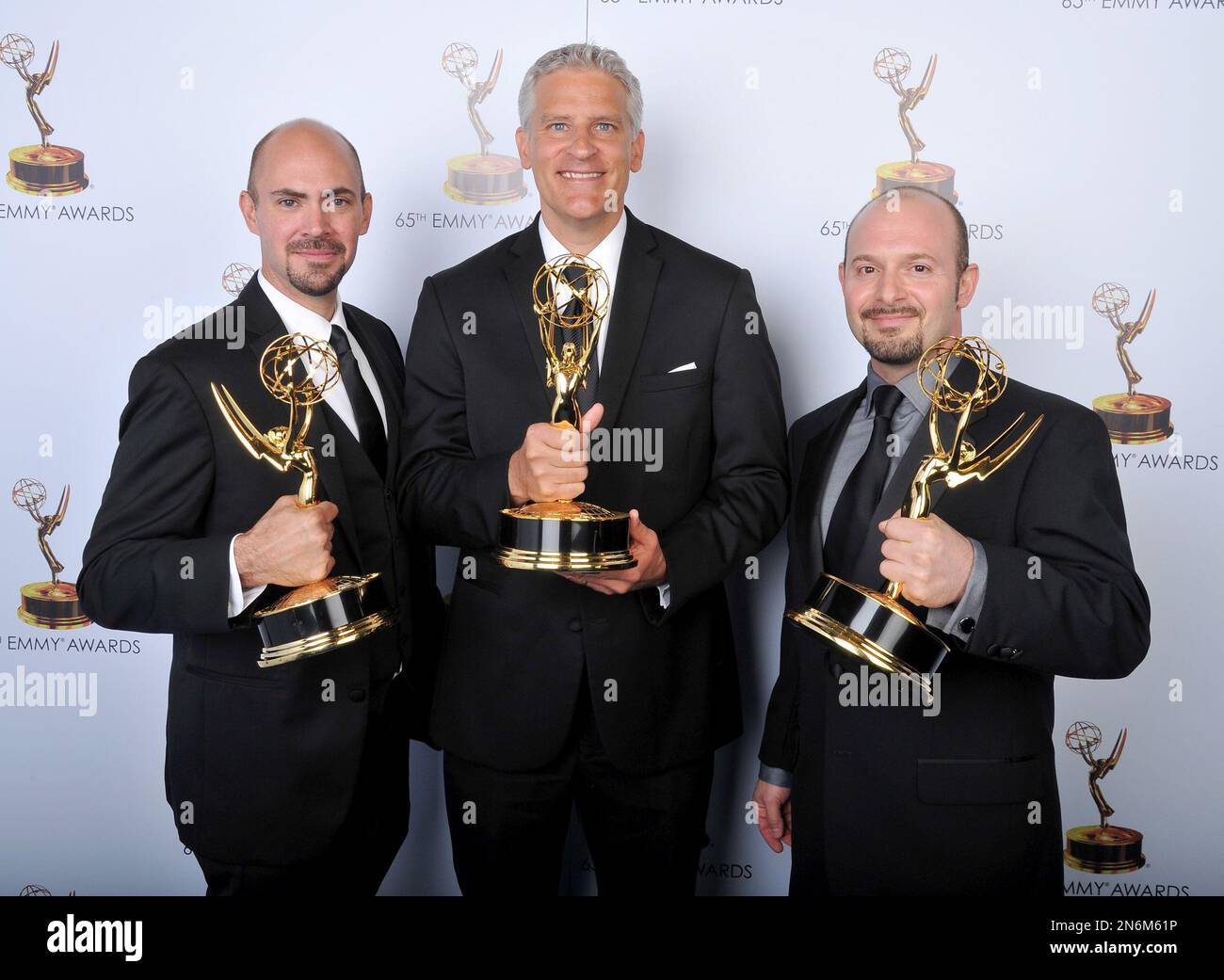From left, Steve Kelley, Todd Kleitsch, Jamie Kelman pose for a ...