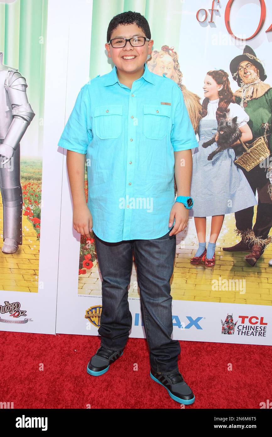 Actor Rico Rodriguez arrives at the world premiere of "Wizard of Oz" 3D ...