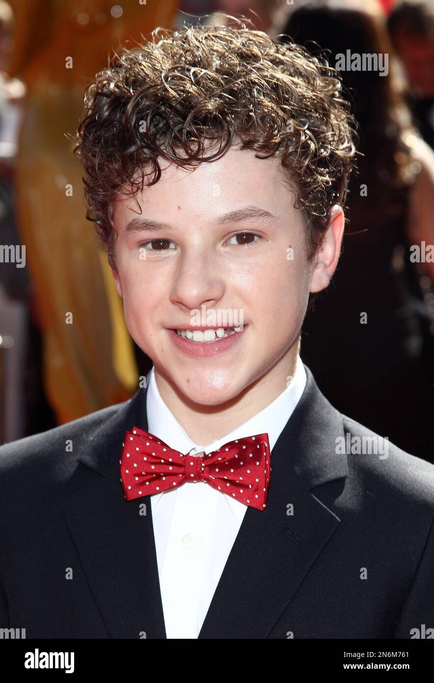 Nolan Gould arrives at the 2013 Primetime Creative Arts Emmy Awards, on ...
