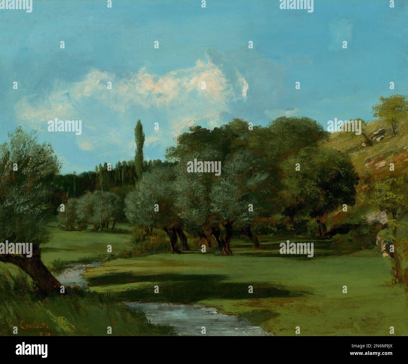 Gustave Courbet La Bretonnerie in the Department of Indre 1856 Stock Photo - Alamy