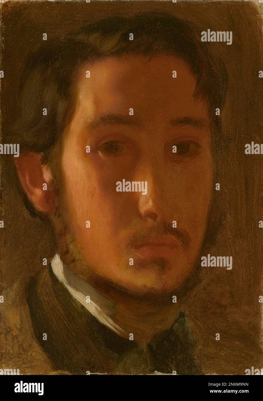 Edgar Degas Self-Portrait with White Collar c. 1857 Stock Photo - Alamy