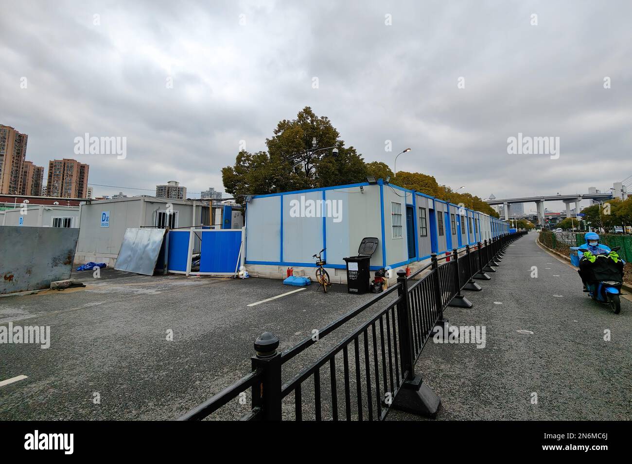 SHANGHAI, CHINA - FEBRUARY 10, 2023 - An isolation site previously used ...