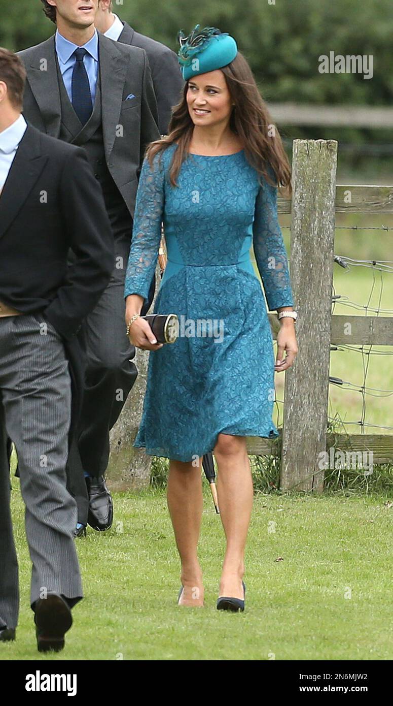 Pippa Middleton arrives at the wedding of James Meade and Lady Laura ...