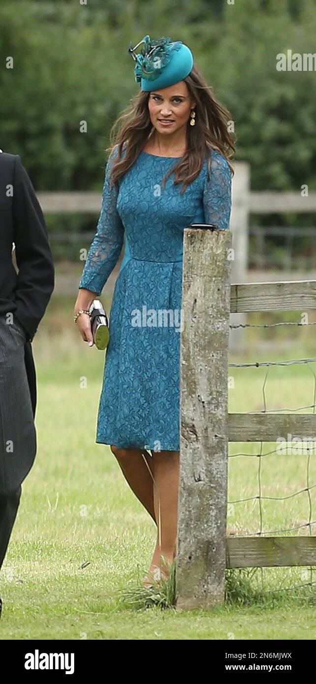Pippa Middleton arrives at the wedding of James Meade and Lady Laura ...