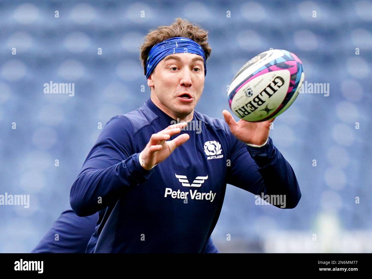 Scotland's Jamie Ritchie during the Captain's Run training session at ...