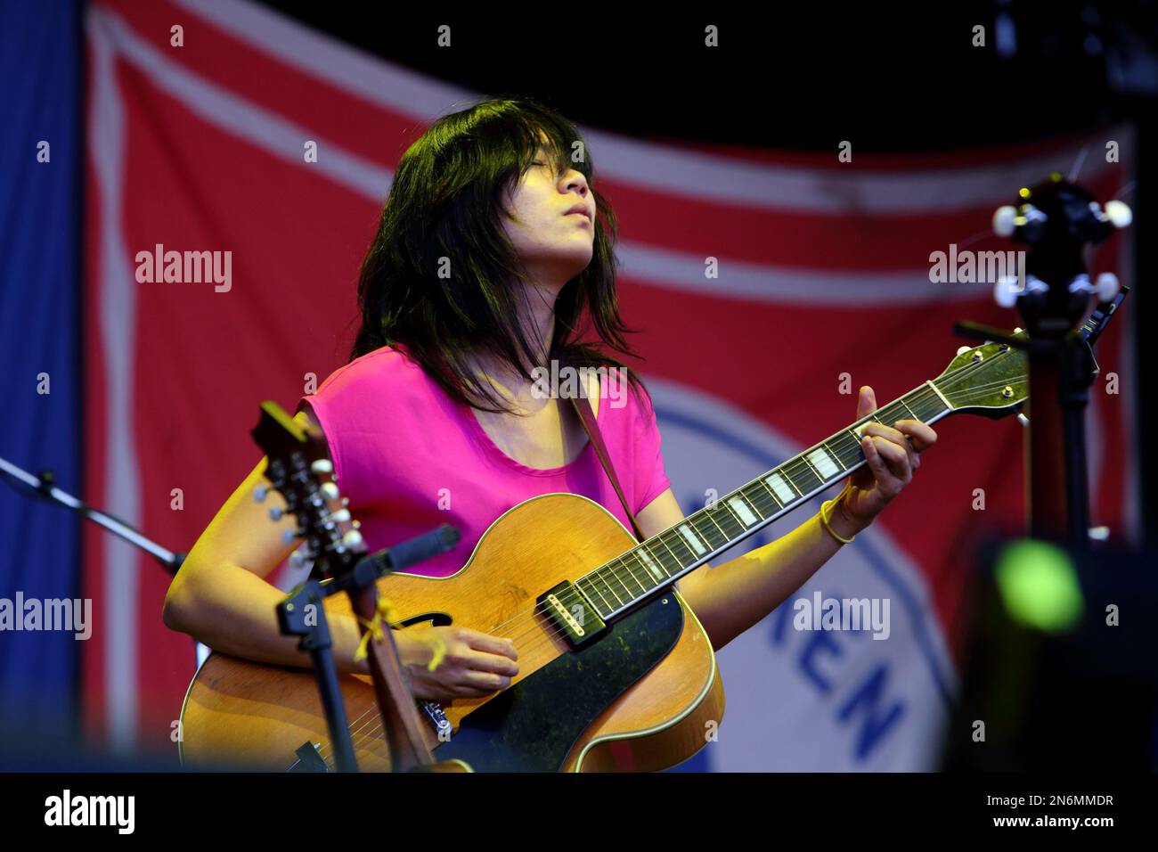 Thao Nguyen of Thao & the Get Down Stay Down performs on day 1 of the ...