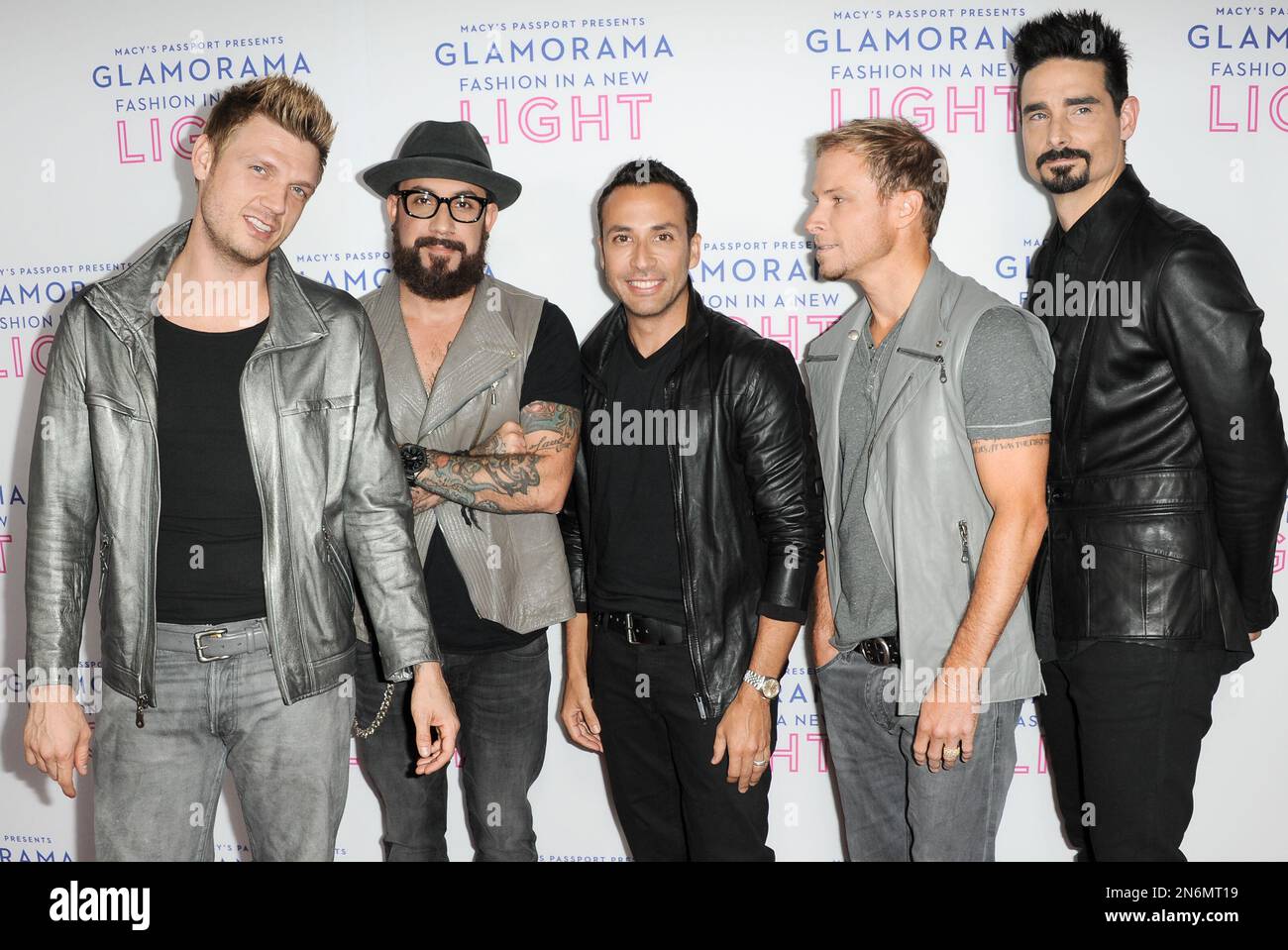 From left, Nick Carter, AJ McLean, Howie Dorough, Brian Littrell, and ...