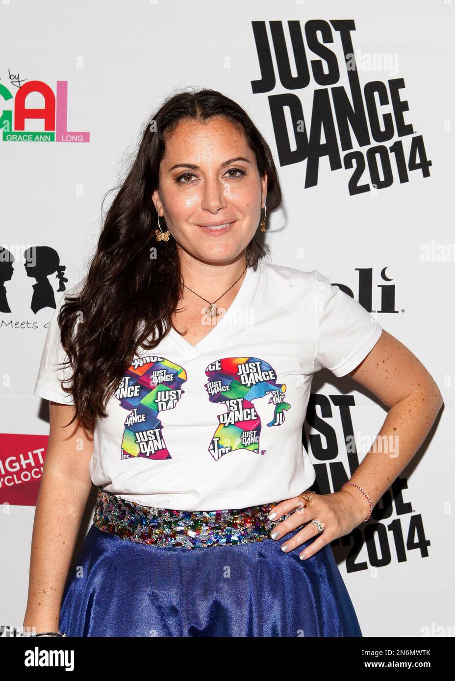 Designer Stacy Igel walks the red carpet following the Just Dance with ...
